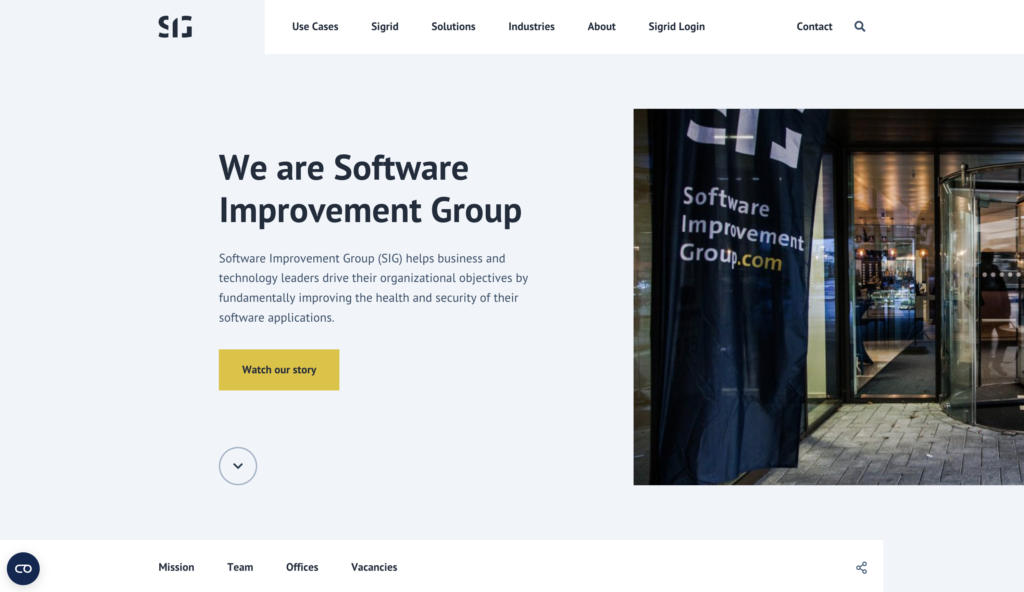Software Improvement Group - Webfluencer