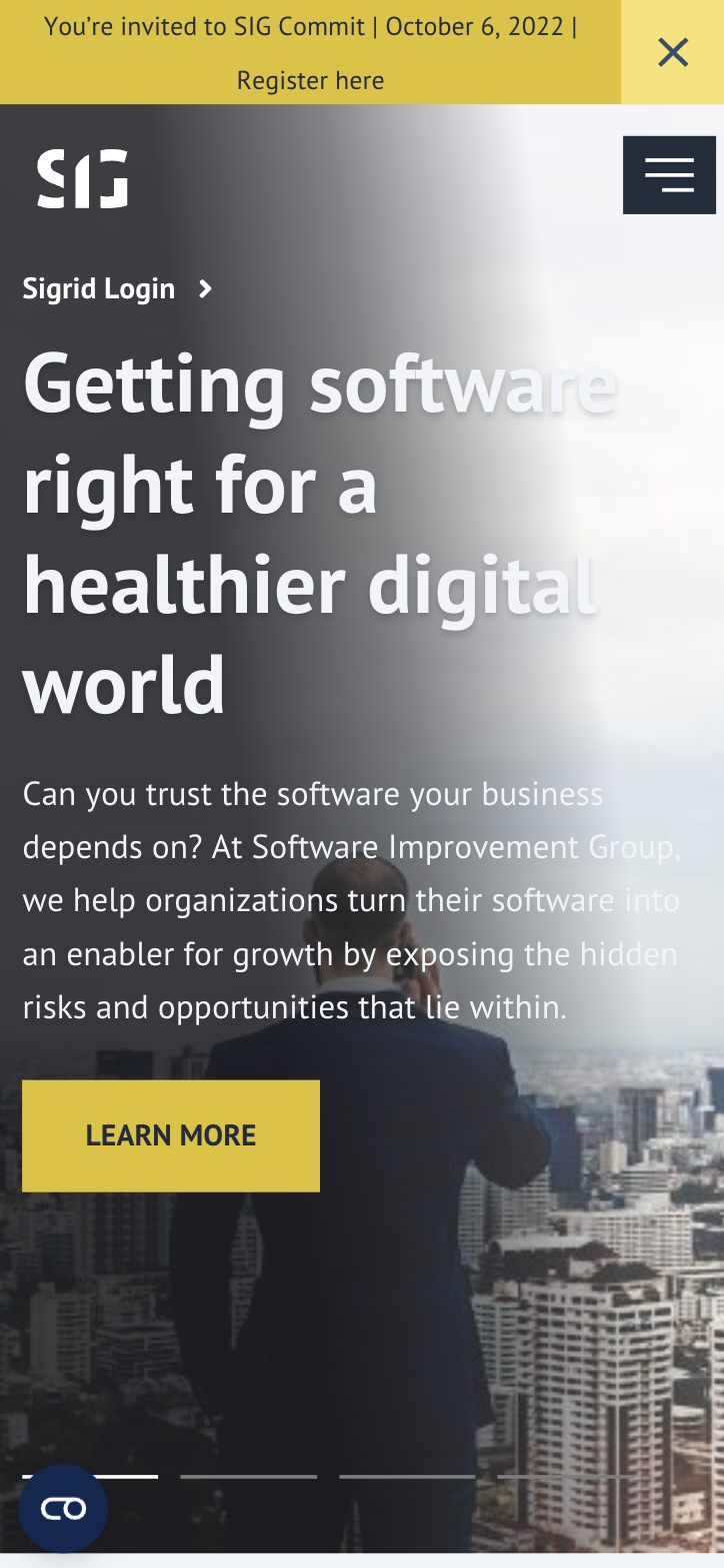 Software Improvement Group - Webfluencer